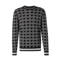 K by KARL LAGERFELD Karl Lagerfeld Pullover Herren Gr&ouml;&szlig;e XXL grau / schwarz / wei&szlig;