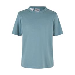 T-Shirt Urban Classics "Urban Classics Herren Boys Organic Basic Tee", Mädchen, Gr. 134/140, paleleaf, 100% Baumwolle, unifarben, oversize, Rundhals, Shirts T-Shirt