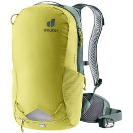 Fahrradrucksack Deuter "RACE 8 L", gelb (sprout, ivy), Rucks&auml;cke, Damen, Obermaterial: 100% Polyamid, f&uuml;r Radsport, 8 Liter Volumen, mit Regenh&uuml;lle