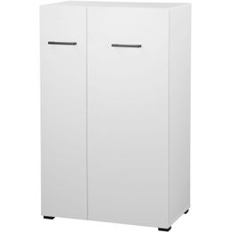 Aktenschrank OTTO HOME "Moid; Mehrzweckschrank", weiß, B:64,5cm H:106cm T:41,5cm, Spanplatte, Schränke, moderne Kommode mit viel Stauraum, Maße 64,5 x 41,5 x 106 cm