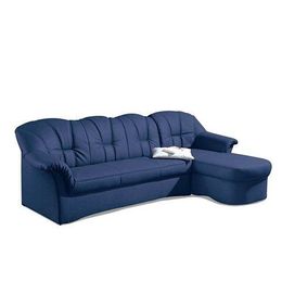 Ecksofa DOMO collection "Papenburg, zeitlose R&uuml;ckensteppung, elegante Formensprache, L-Form", blau, B:235cm H:84cm T:140cm, Kunstleder SOFTLUX;Luxus-Microfaser (100% Polyester);Struktur ( 90% Polyester, 10% Polyacryl);Microfaser PRIMABELLE (100% Polyester), Sofas, Ecksofa, in gro&szlig;er Farbvielfalt, wahlweise mit Bettfunktion, Topseller