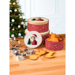 7tlg. Weihnachtspl&auml;tzchen Set