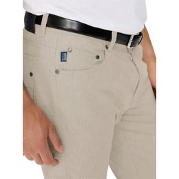 Br&uuml;hl Br&uuml;hl Herren Hose mit Viskose- und Leinen-Anteil, beige-meliert, Gr&ouml;&szlig;e 48