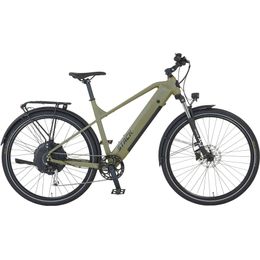 E-Bike Prophete "Stack 2.0" Gr. 52, grau (moosgrau, schwarz), Elektrofahrräder, 52cm, 29 Zoll (73,66cm), Pedelec, Elektrofahrrad für Herren, Topseller