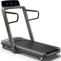 Laufband Horizon Fitness "Omega Z Dark Edition", grau (anthrazit), LaufbänderB:89cm H:144cm L:183cm, bis max. 20 km/h, klappbar, mit Steigung, 159 kg max. Benutzergewicht, B:89cm H:144cm L:183cm