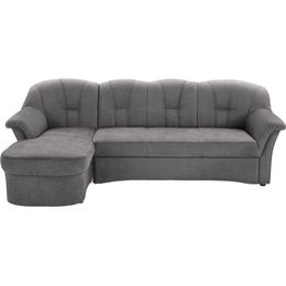 Ecksofa DOMO collection "Papenburg, zeitlose R&uuml;ckensteppung, elegante Formensprache, L-Form", grau, B:235cm H:84cm T:140cm, Kunstleder SOFTLUX;Luxus-Microfaser (100% Polyester);Struktur ( 90% Polyester, 10% Polyacryl);Microfaser PRIMABELLE (100% Polyester), Sofas, Ecksofa, in gro&szlig;er Farbvielfalt, wahlweise mit Bettfunktion, Topseller
