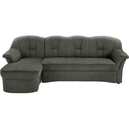 Ecksofa DOMO collection "Papenburg, zeitlose R&uuml;ckensteppung, elegante Formensprache, L-Form", gr&uuml;n (dunkelgr&uuml;n), B:235cm H:84cm T:140cm, Kunstleder SOFTLUX;Luxus-Microfaser (100% Polyester);Struktur ( 90% Polyester, 10% Polyacryl);Microfaser PRIMABELLE (100% Polyester), Sofas, Ecksofa, in gro&szlig;er Farbvielfalt, wahlweise mit Bettfunktion, OTTOs Choice, Topseller