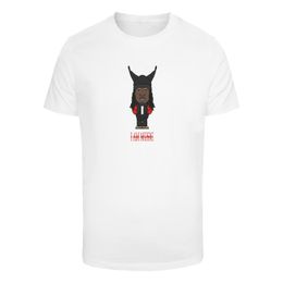T-Shirt MisterTee "MisterTee Herren I Am Music Tee", Damen, Gr. L, wei&szlig;, 100% Baumwolle, bedruckt, normal, Rundhals, Shirts T-Shirt