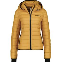 alife and kickin Steppjacke ALIFE & KICKIN "Damen NadjaAK A", Damen, Gr. XS, braun (camel), 100% Polyester, Jacken Steppjacke