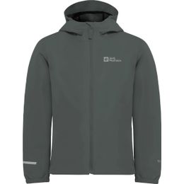 Outdoorjacke Jack Wolfskin "FLAZE JACKET K", Jungen, Gr. 116, gr&uuml;n (slate, gr&uuml;n), Oberstoff: 100% POLYESTER; Futter 1: 100% POLYESTER ; Futter 2: 100% POLYESTER ; Futter 3: 100% POLYESTER, Jacken Outdoorjacke