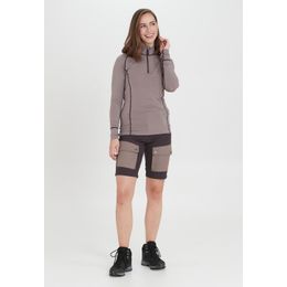 Funktionsshirt WHISTLER "Athene", Damen, Gr. 40, grau, 67% Viskose, 28% Wolle, 5% Elasthan, unifarben, normal, hoch geschlossener Ausschnitt, Shirts Funktionsshirt, mit Daumenl&ouml;chern