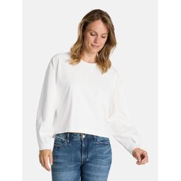 LIEBLINGSST&Uuml;CK LIEBLINGSST&Uuml;CK Damen Langarmshirt "TiziaL"110, sanftes wei&szlig;, Gr. 36, 38% Lyocell, 38% Baumwolle, 18% Polyester, 6% Elasthan, Shirts, mit