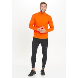 Funktionsshirt ELITE LAB "Core X1 Elite", Herren, Gr. M, orange, 88% Polyester, 12% Elasthan, meliert, unifarben, normal, Shirts Funktionsshirt, mit reflektierenden Elementen
