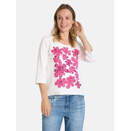 LIEBLINGSSTÜCK T-Shirt LIEBLINGSSTÜCK "CiadiceL", Damen, Gr. L, 845, raspberry, 95% Baumwolle, 5% Elasthan, normal, U-Boot-Ausschnitt, Shirts T-Shirt, mit Baumwoll-Anteil