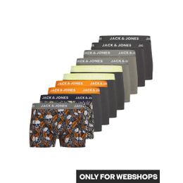Jack & Jones Trunk JACK & JONES "JACHUGO SKULLS TRUNKS 10 PACK", Herren, Gr. S, 10 Stk., blau (night sky pack:), Jersey, Obermaterial: 95% Baumwolle, 5% Elasthan, bedruckt, unifarben, Unterhosen
