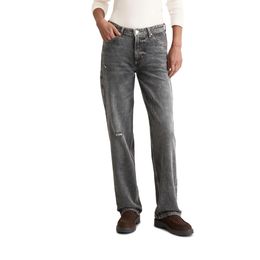 Marc O'Polo 5-Pocket-Jeans MARC O'POLO "aus Organic-Cotton-Mix-Stretch", Damen, Gr. 29, L&auml;nge 34, medium grau, Obermaterial: 79% Baumwolle, 20% Viskose, 1% Elasthan, unifarben, regular fit extralang, Jeans 5-Pocket-Jeans