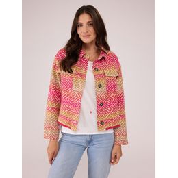 LIEBLINGSST&Uuml;CK LIEBLINGSST&Uuml;CK Damen Hemdjacke "IdnaL"260, orange, Gr. 42, 100% Baumwolle, Jacken, aus 100% Baumwolle
