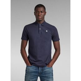 G-Star Raw Poloshirt G-STAR "Dunda Slim Poloshirt", Herren, Gr. L, sartho blau, Obermaterial: 95% Baumwolle, 5% Elasthan, Shirts