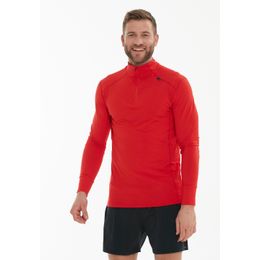 Funktionsshirt ELITE LAB "Core X1 Elite", Herren, Gr. M, rot, 88% Polyester, 12% Elasthan, meliert, unifarben, normal, Shirts Funktionsshirt, mit reflektierenden Elementen