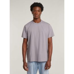 G-Star Raw T-Shirt G-STAR "Seam Detail Loose T-Shirt", Damen, Gr. L, grau alloy, Obermaterial: 100% Baumwolle, Shirts T-Shirt