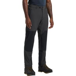 Trekkinghose Jack Wolfskin "ANDUR PANTS M", Herren, Gr. 48, Normalgrößen, grau (phantom), Oberstoff: 70% POLYAMID, 20% POLYAMID, 10% ELASTHAN; Kontrastmaterial 1: 91% POLYAMID, 9% ELASTHAN; Futter 1: 100% POLYESTER ; Futter 2: 100% POLYESTER, Hosen Trekkinghose