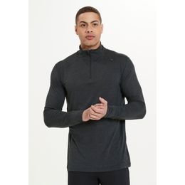 Funktionsshirt ELITE LAB "Core X1 Elite", Herren, Gr. XL, schwarz (schwarz, meliert), 88% Polyester, 12% Elasthan, meliert, unifarben, normal, Shirts Funktionsshirt, mit reflektierenden Elementen