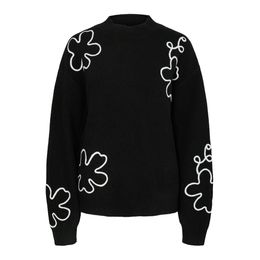 Pieces Pullover 'PCRosa' Damen Gr&ouml;&szlig;e L schwarz / wei&szlig;
