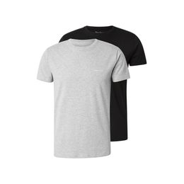Pepe Jeans T-Shirt Herren Gr&ouml;&szlig;e XL graumeliert / schwarz