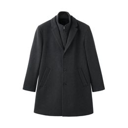 Mango Man Between-Seasons Coat 'Uriel' male size L Dark grey