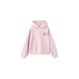 Mango Kids Sweatshirt 'Hkpeace' M&auml;dchen Gr&ouml;&szlig;e 128 rosa / hellpink / wei&szlig;