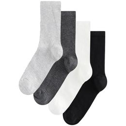 next Socken Damen Gr&ouml;&szlig;e 36/41 grau / graumeliert / schwarz / wei&szlig;