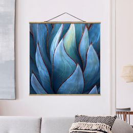 Bilderwelten Stoffbild mit Posterleisten Flammende Agave