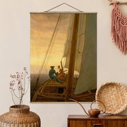 Bilderwelten Stoffbild mit Posterleisten Caspar David Friedrich - Auf dem Segler