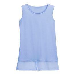 WITT Damen 2-in-1-Top mit Seitenschlitzen, bleu, Gr&ouml;&szlig;e 42