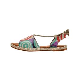 DOGO Damen Sandale "Hazel Sandale Sun Days Damen Sandalen", Gr. 36, bunt, Lederimitat, Schuhe, Handgefertigt