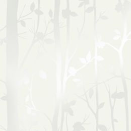 Laura Ashley Vliestapete "Cottonwood Pearlescent Wei&szlig;", B/L: 0,52mm x 10mm, Rollen:, wei&szlig;, Wohnzimmer, Tapeten, FSC zertifiziert, mit lebhaftem