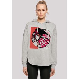 F4NT4STIC Damen Kapuzenpullover "Manga Girl Japan"grau, Gr. XS, Obermaterial: 100% Baumwolle, Pullover, Print