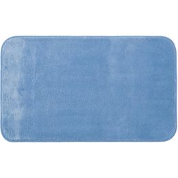 G&ouml;zze Badematte G&Ouml;ZZE, H:18mm, blau, Polyester, Badematten, "Rio Premium", Badteppich, Uni Farben, waschbar, rechteckig & rund erh&auml;ltlich