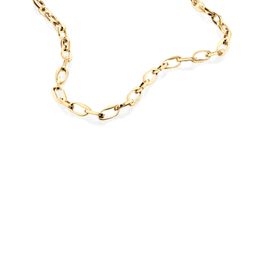 Calvin Klein Damen Gliederkette "HARMONIOUS CONNECTION", Edelstahl, L: 40,5 B: 6mmgelbgoldfarben, Edelstahl, B:6mm, Halsketten