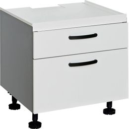 Express K&uuml;chen Unterschrank EXPRESS K&Uuml;CHEN, B:60cm H:57cm T:58cm, grau, Holzwerkstoff, Badezimmer, Schr&auml;nke, "ARTA", vormontiert