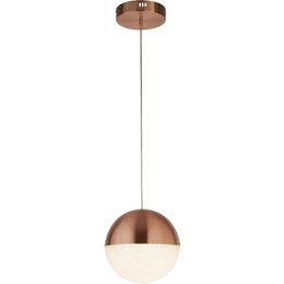 Searchlight H&auml;ngeleuchte "Marbles LED Pendant", 1, &Oslash; 25cm H: 40cm, 1 Stk.kupfer und schwarz, Wohnzimmer, Leuchten
