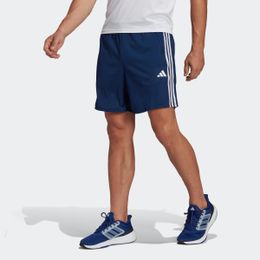 Damen Shorts "TRAIN ESSENTIALS PIQUÉ 3STREIFEN TRAININGSSHORTS", blau, Gr. S, adidas Performance, clean, Obermaterial: 100% Polyester, Hosen