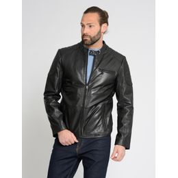 Mustang Herren Lederjacke "31022121", schwarz, Gr. M, Obermaterial: 100% Lammleder; Futter: 100% Baumwolle; &Auml;rmelfutter: 100% Polyester;