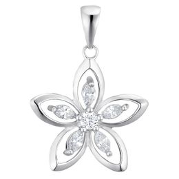 Amor Damen Blumenanh&auml;nger "2023215", Silber 925 (Sterlingsilber), 1,5 g, silber, Silber 925 (Sterlingsilber), Schmuckanh&auml;nger, mit Zirkonia (synth.)
