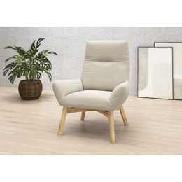 Sessel Home Affaire, B:82cm H:102cm T:81cm, beige, 88% Polyester, 12% Polyacryl, Sessel, "Basic Relaxsessel", Extra hohe Rückenlehne