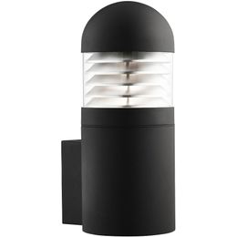 Searchlight Au&szlig;en-Wandleuchte "Bronx Outdoor Wall Light-Black Metal, Clear Glass & Polycarb", 1, H: 41,5cm, 1 Stk., schwarz, Leuchten
