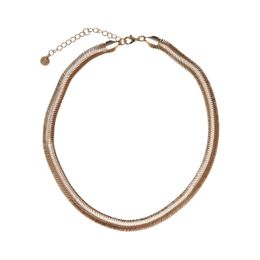 Urban Classics Damen Halsreif "Urban Classics Unisex Big Pluto Basic Necklace", onesize, Eisengold, Eisen, Halsketten