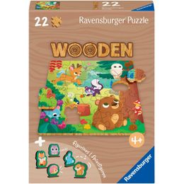 Ravensburger Kinder Puzzle "Fr&ouml;hliche Waldfreunde"bunt, B:19,2cm H:19,2cm, Puzzles