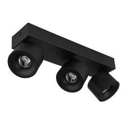 Globo LIGHTING LED Deckenstrahler "RAE", 3, &Oslash; 7,2cm H: 12cm, 1 Stk., schwarz, Leuchten, Deckenspot, Wohnraum, Flur, Arbeitszimmer