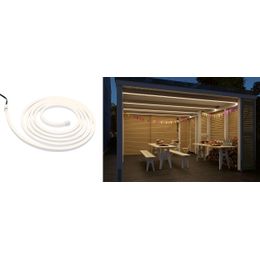 Paulmann LED Stripe "SimpLED Outdoor Stripe Set Warmwei&szlig; beschichtet", Flammen 1 Stk., Gesamtl&auml;nge 3m, wei&szlig;, Lichterketten